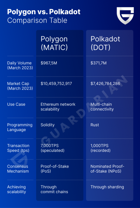 Polygon vs Polkadot – MATIC & DOT Differences Explained